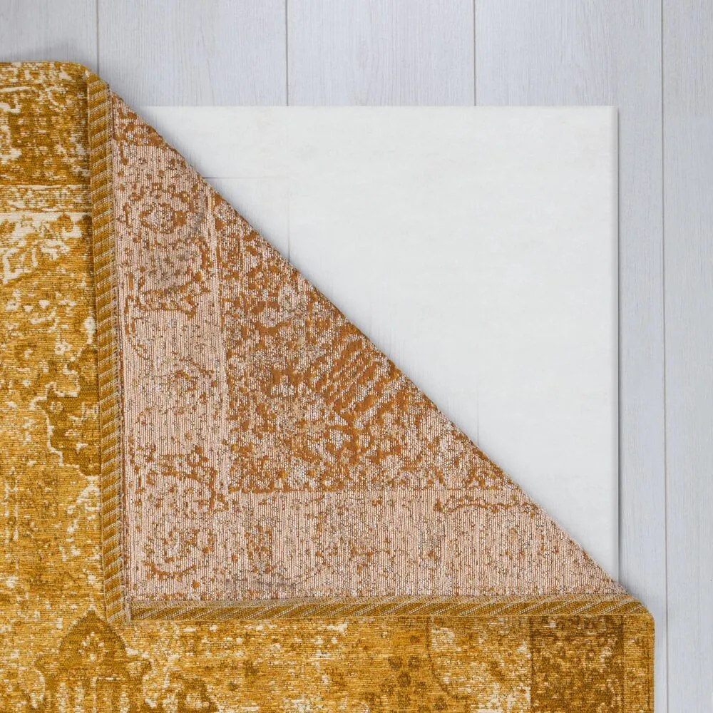 Flair Rugs, Kusový koberec Manhattan Antique Ochre, 155x230, žlutá, ložnice