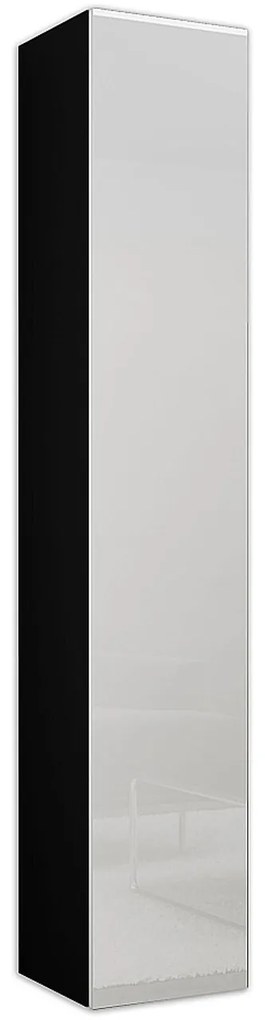 Obývací stěna VIGO 10C černá / bílý lesk
