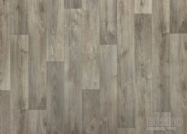 Breno PVC CHROMETEX Tavel 594 – tmavé dřevo, šíře 400 cm
