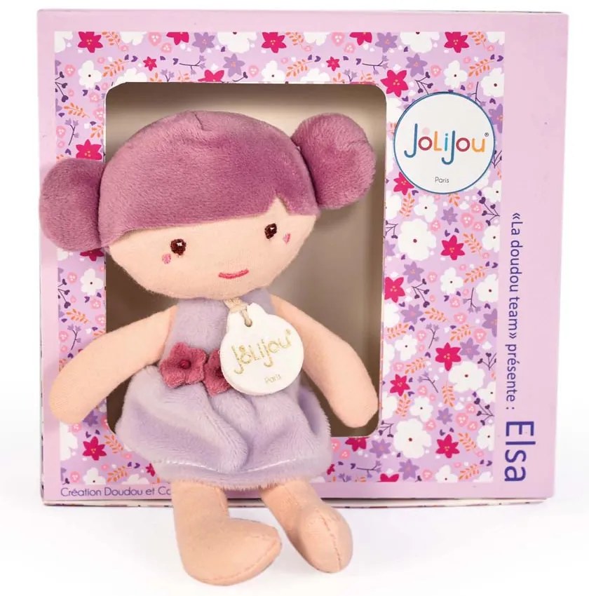 Doudou Jolijou Panenka Elsa 16 cm fialová