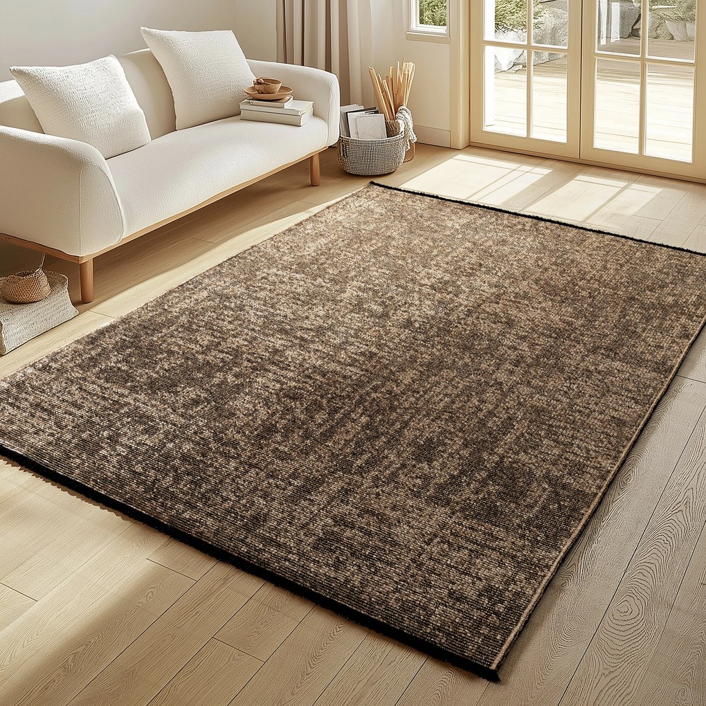 Ayyildiz, Kusový koberec Space 1900 brown, 240x340, hnědá, chodba / předsíň