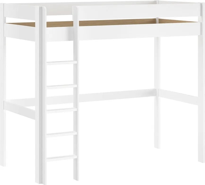 Bílá vyvýšená dětská postel s roštem 90x200 cm Primo – Vipack