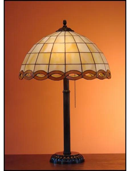 Vitrážová stolní lampa Zmijka 40V
