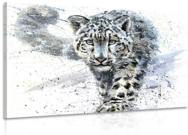 Obraz kreslený leopard - 120x80 cm