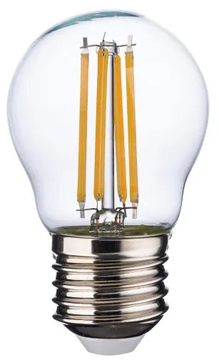 TK LIGHTING LED stmívatelná žárovka - P45 CLEAR 3573, 230V/4,5W/E27, teplá bílá, 2200-3200K