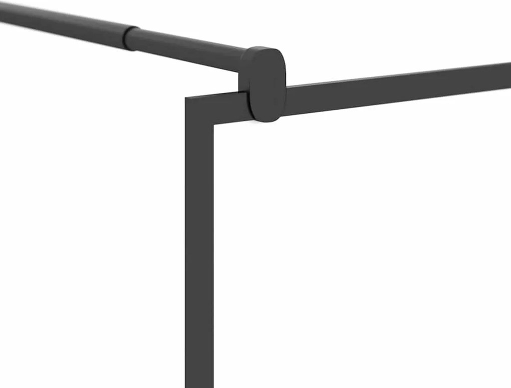 Zástěna do průchozí sprchy 100x195cm ESG / kamenný design černá 151882