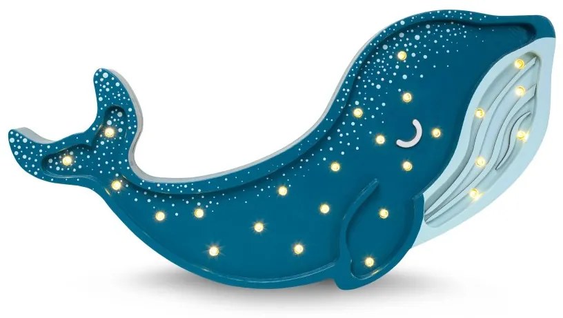 Little Lights Lampa Whale Galaxy Teal