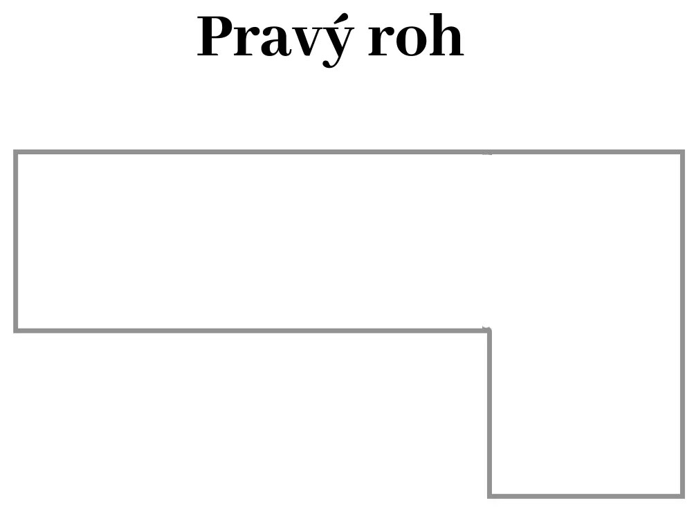 KULHÁNEK Zahradní rohová lavice - rustikální Odstín nátěru: individuální, Délka levé strany: 200 cm, Délka pravé strany: 180 cm