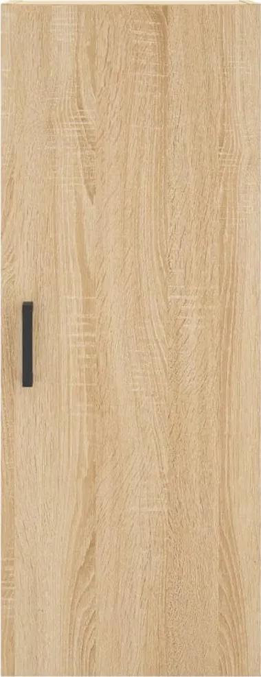 vidaXL Skříň highboard 34,5 x 34 x 180 cm kompozitní dřevo [3199044] Barva: bílá s vysokým leskem
