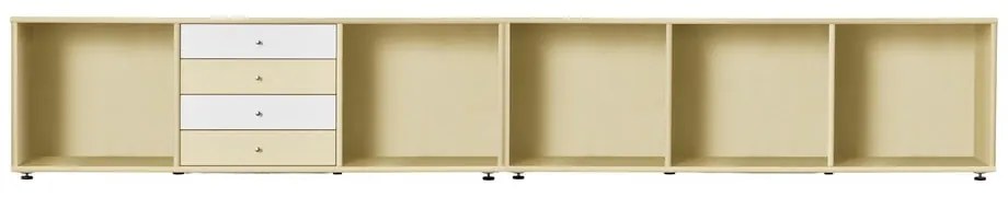 Světle žlutá nízká komoda 267x61 cm Mistral – Hammel Furniture