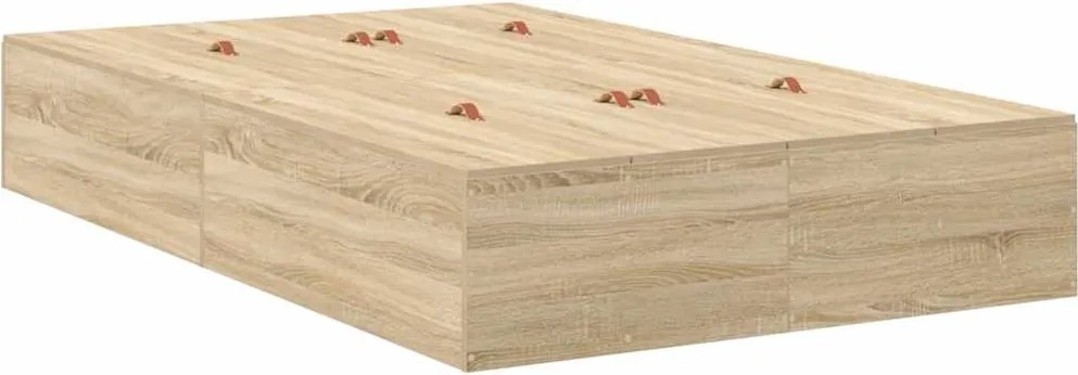 Rám postele s úložným prostorem se zásuvkou Sonoma dub 120 cm 3335631