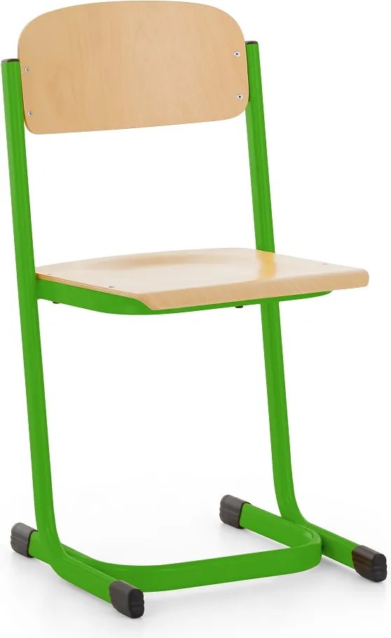 Školní židle Denis - vel. 3, světle zelená - ral 6018