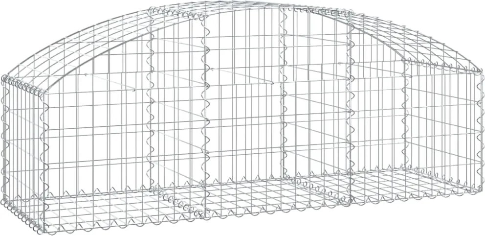 Klenutý gabionový koš 150 x 50 x 40/60 cm pozinkované železo 153452