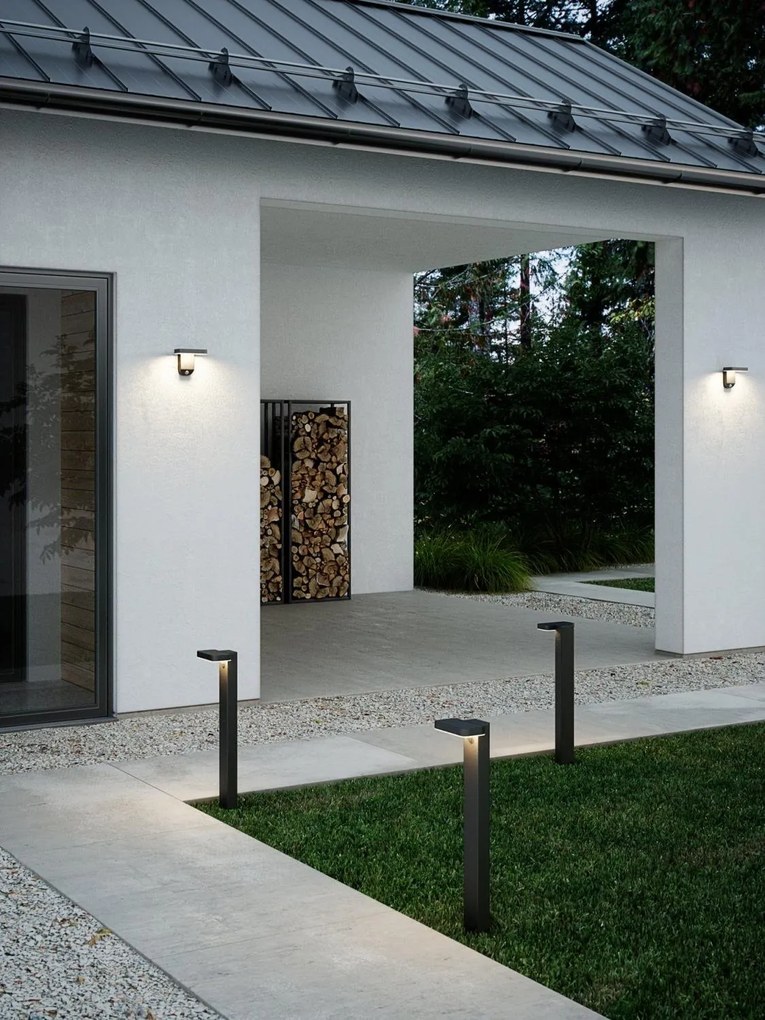 NOR 2118178003 Rica Square venkovní sloupkové solární svítidlo se zápichem černá - NORDLUX