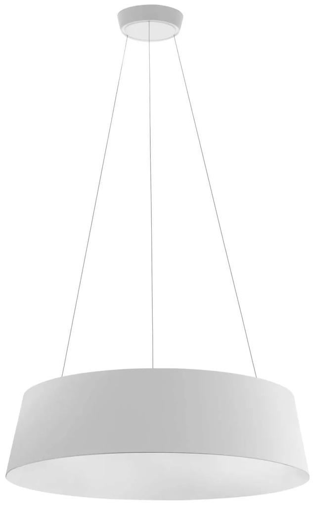 Stilnovo 8093 Oxygen_P, bílé závěsné svítidlo, 50W LED 3000K stmívatelné DALI, prům. 75cm