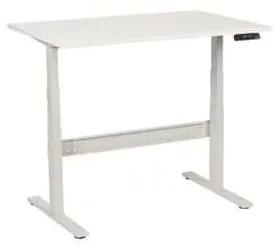 Výškově nastavitelný kancelářský stůl Manutan Expert, 180 x 80 x 62,5 - 127,5 cm, rovné provedení, ABS 2 mm, dub
