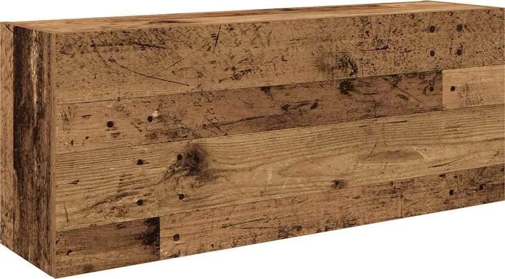 vidaXL Koupelnová nástěnná skříňka 100x25x40 cm kompozitní dřevo [860109] Barva: dub artisan