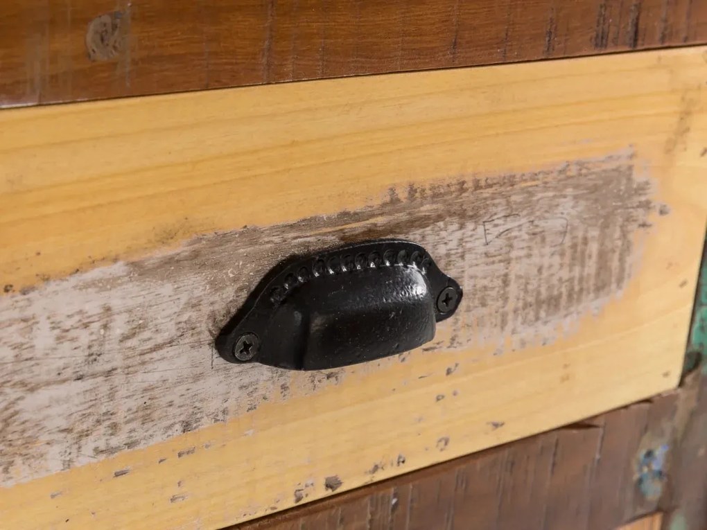furniture-nabytek.cz - Masivní komoda Westhill z recyklovaného dřeva, lakovaná, vícebarevná – 182×45×90 cm