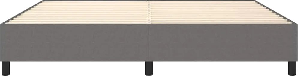 Rám postele s boxspringem tmavě šedý 200 x 200 cm textil 3120887