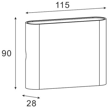 Zuma Line SJ22621- LED Venkovní nástěnné svítidlo SHADOW LED/12W/230V IP65 černá