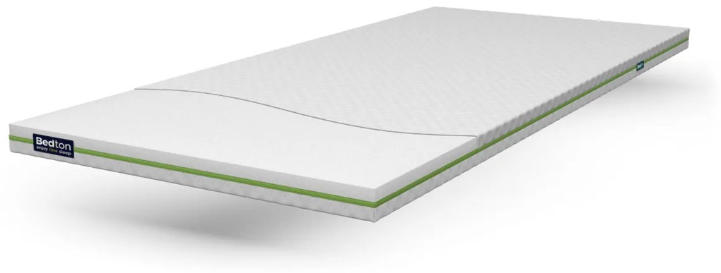 Matrace BEDTON TOPPER MEMORY SOFT  100x180x8 ALOE VERA podšitý rounem