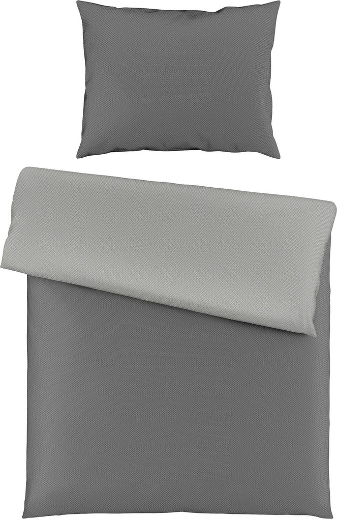 XXXLutz POVLEČENÍ, flanel, antracitová, šedá, 140/200 cm Fleuresse - Povlečení - 003273073002
