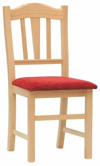 Stima Dřevěná jídelní židle SILVANA | Odstín: buk,Sedák: bolton new arancio 1