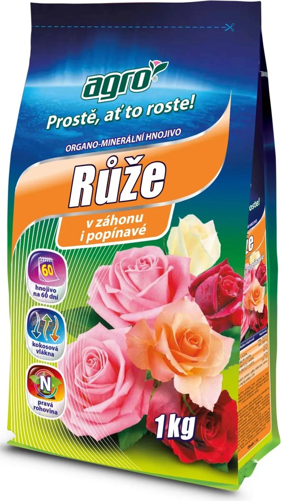 AGRO Organo-minerální hnojivo pro růže 1 kg