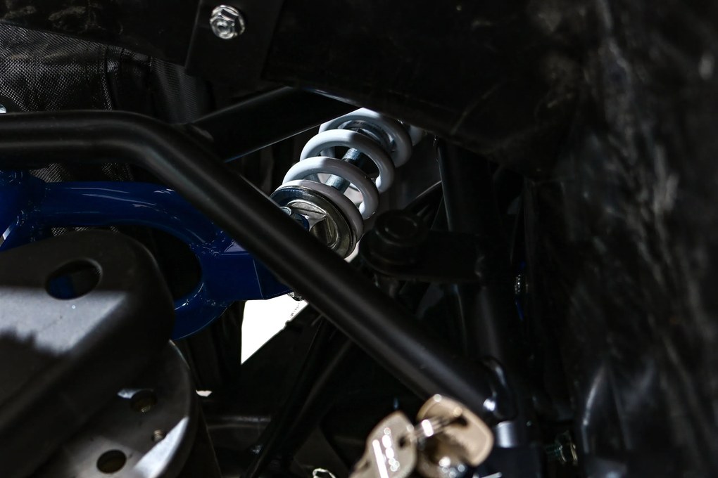 Ramiz Čtyřkolka na baterie E-STAR modrá 35 km/h + motor 1000W + nafukovací kola + nastavení sedadla