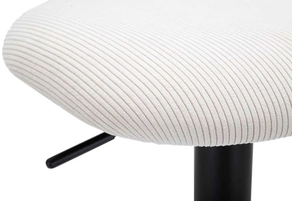 Designová barová otočná židle Caelius bílá