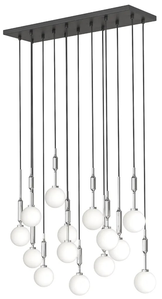 Designový lustr Ero S 15 chrom