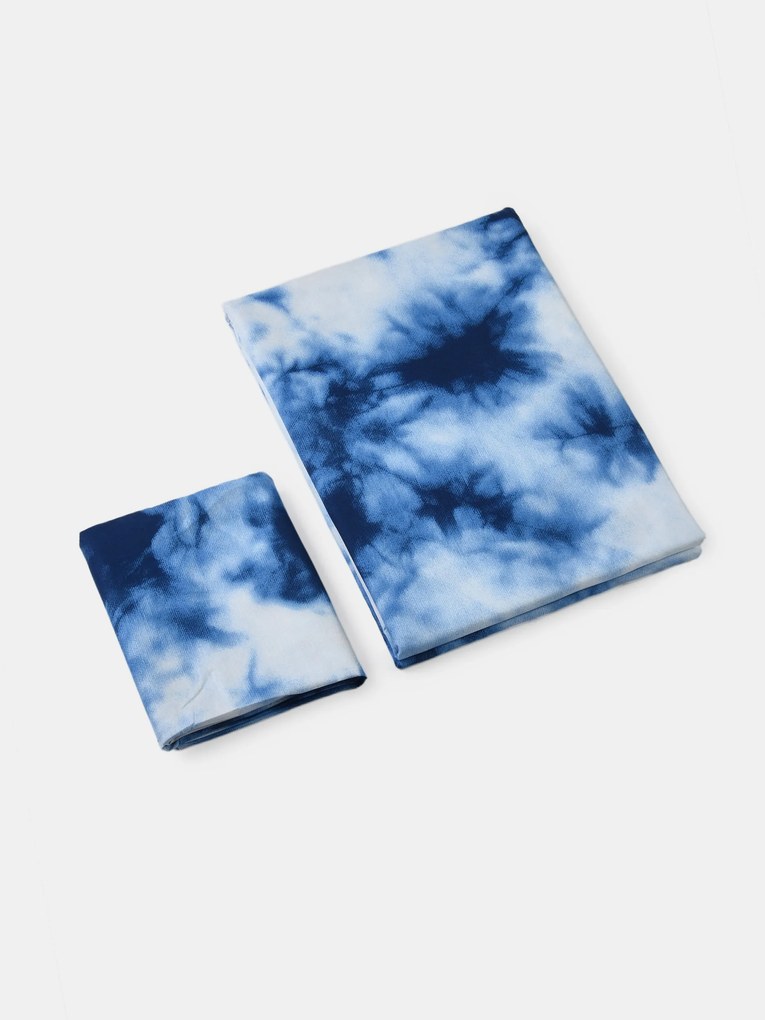 Sinsay - Povlečení s efektem tie-dye - modrá