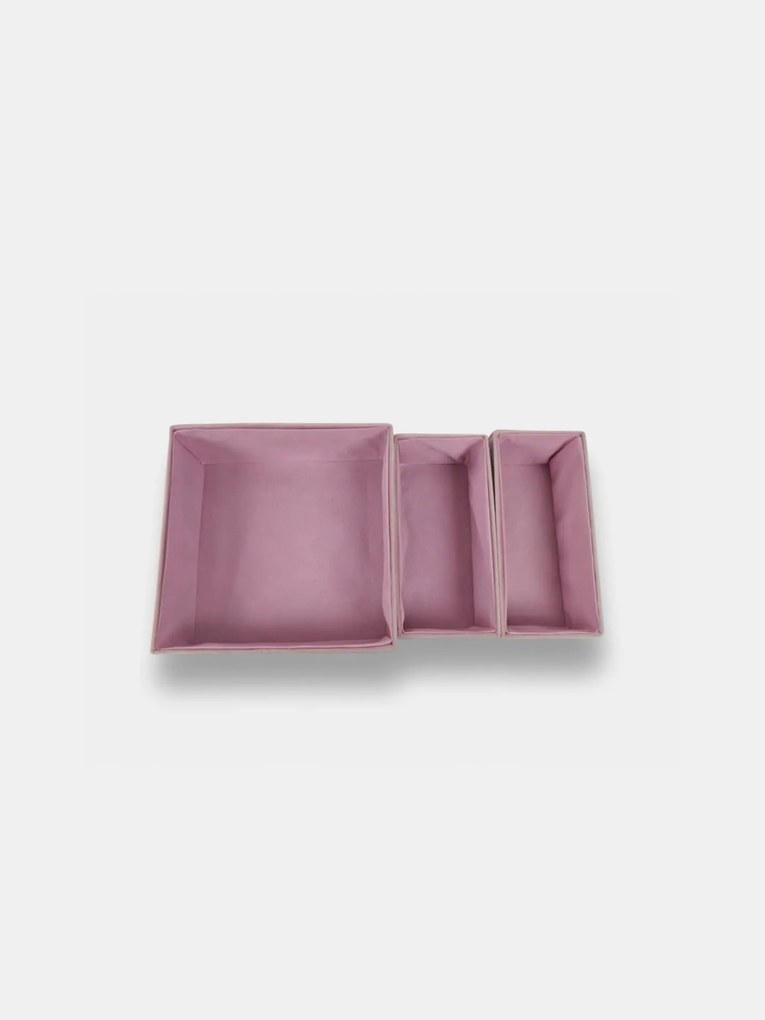 Sinsay - Sada organizérů 3 pack - pastelová růžová
