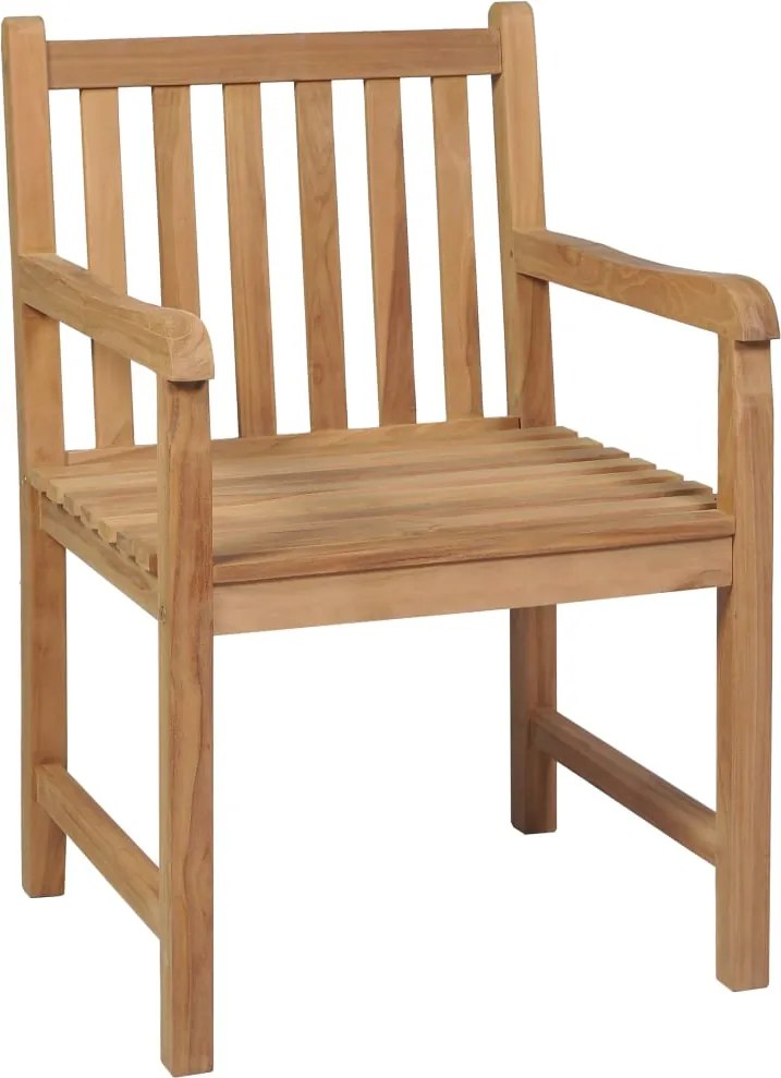 Zahradní židle 2 ks zelené podušky masivní teak 3062750
