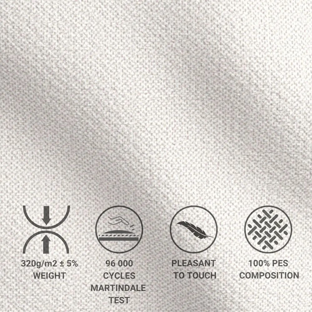 Krémová boxspring postel s úložným prostorem 160x200 cm Monpelli – Maison de Rêve