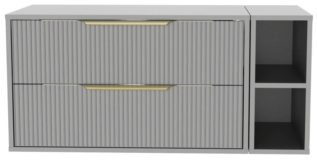 Skříňka pod umyvadlo s deskou Avila 80 cm šedá