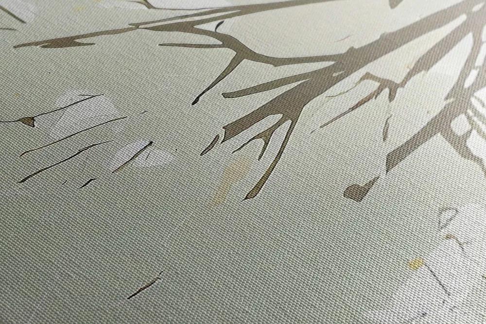 Obraz strom v minimalistickém duchu - 60x120