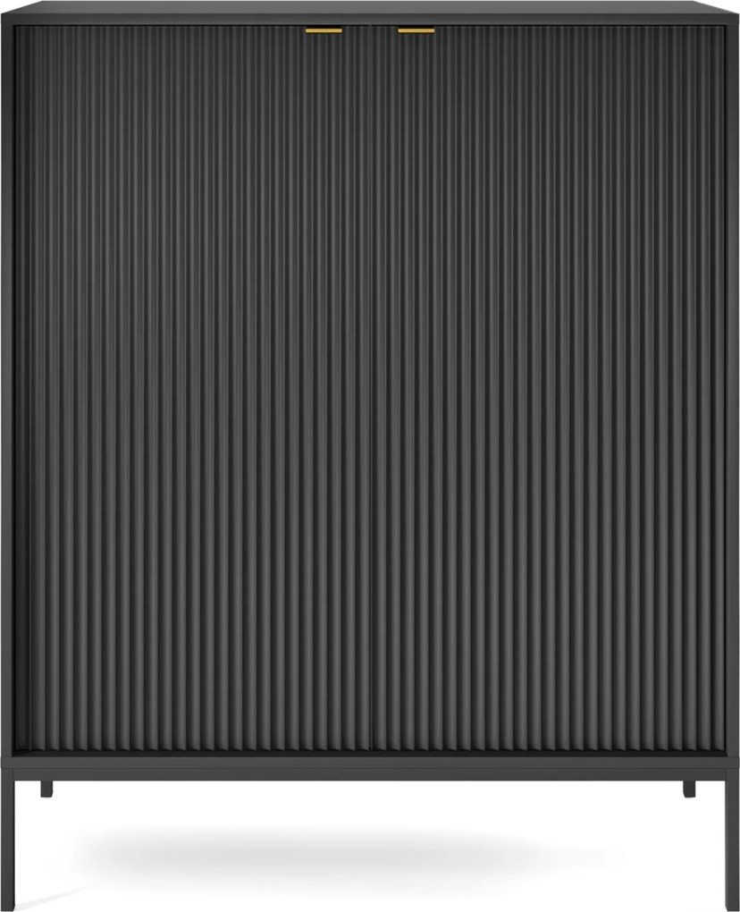 PSK Komoda NEMO K104, Černá 104 cm Dekor nohou: Černé