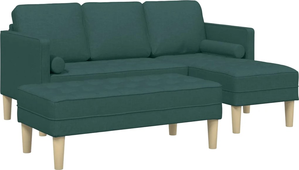 Set pohovek 2 ks Tmavě zelená Polyester 3329256