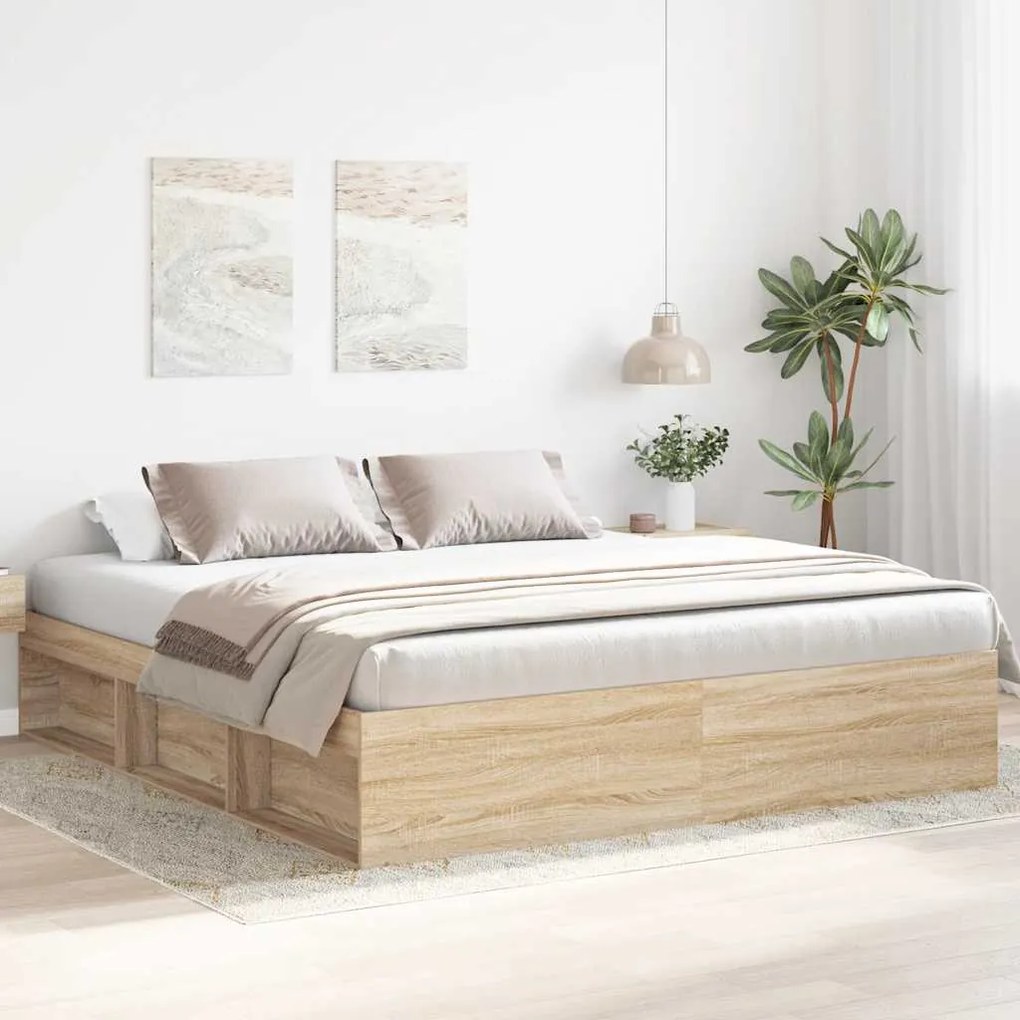 Rám postele dub sonoma 200 x 200 cm 3203889