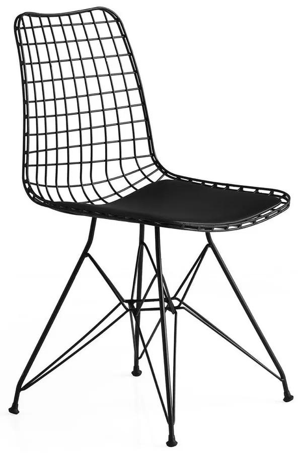 Černé kovové jídelní židle v sadě 2 ks Tivoli – Kalune Design