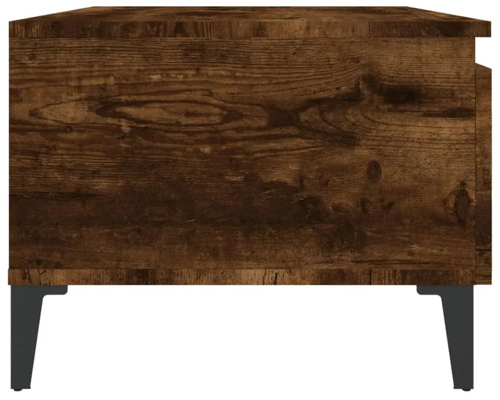 Odkládací stolek kouřový dub 50 x 46 x 35 cm kompozitní dřevo - Default Title