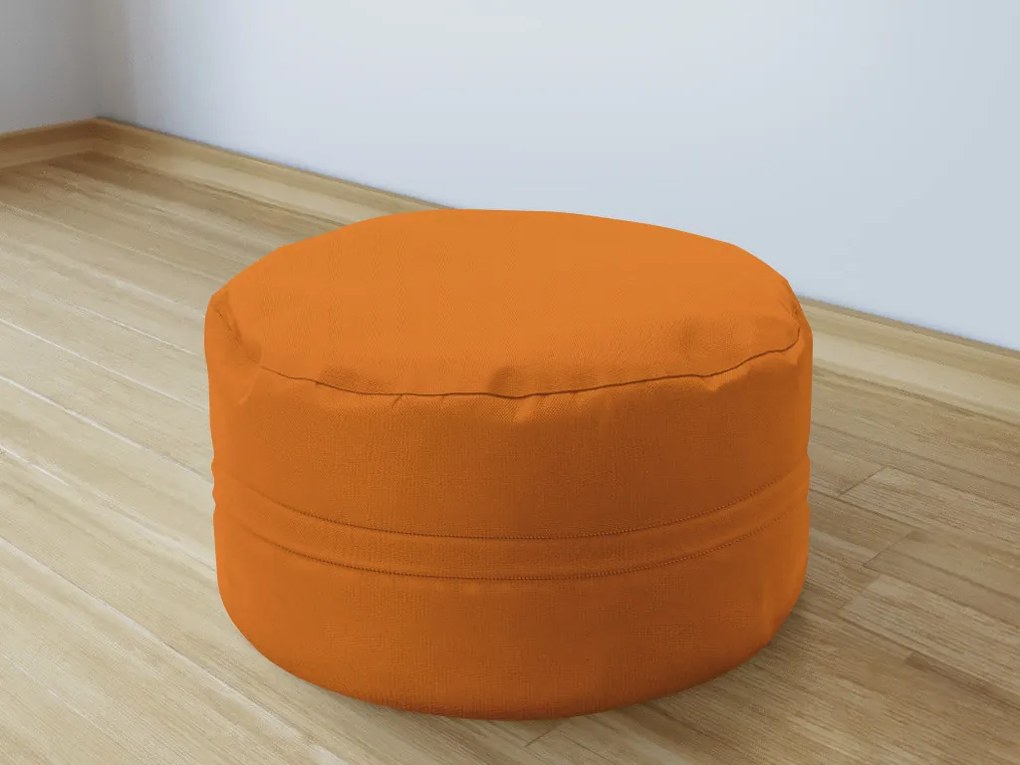 Goldea bavlněný sedací bobek 50x20 cm - oranžový 50 x 20 cm