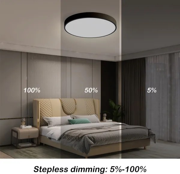 Brilagi-LED Stmívatelné svítidlo POOL SMART LED/48W/230V 40 cm Wi-Fi Tuya+DO čer