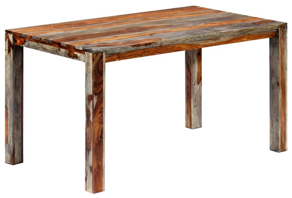 Jídelní stůl šedý 140 x 70 x 76 cm masivní sheeshamové dřevo,  248008 HangarStore.cz