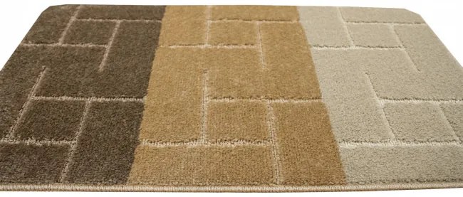 Koupelnový kobereček TERAMO béžový / hnědý