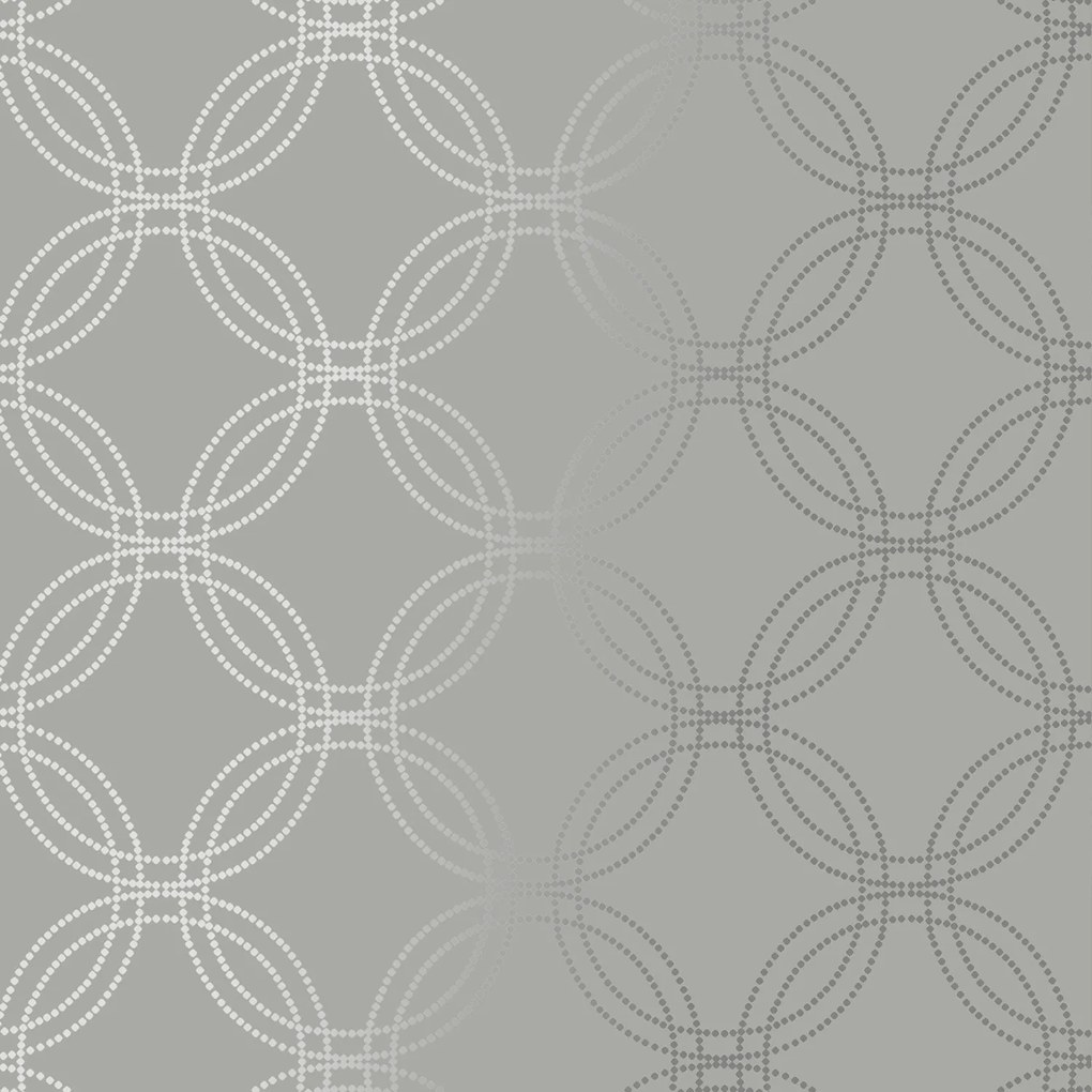 Šedo-stříbrná geometrická vliesová tapeta na zeď, 120140, Vavex 2025