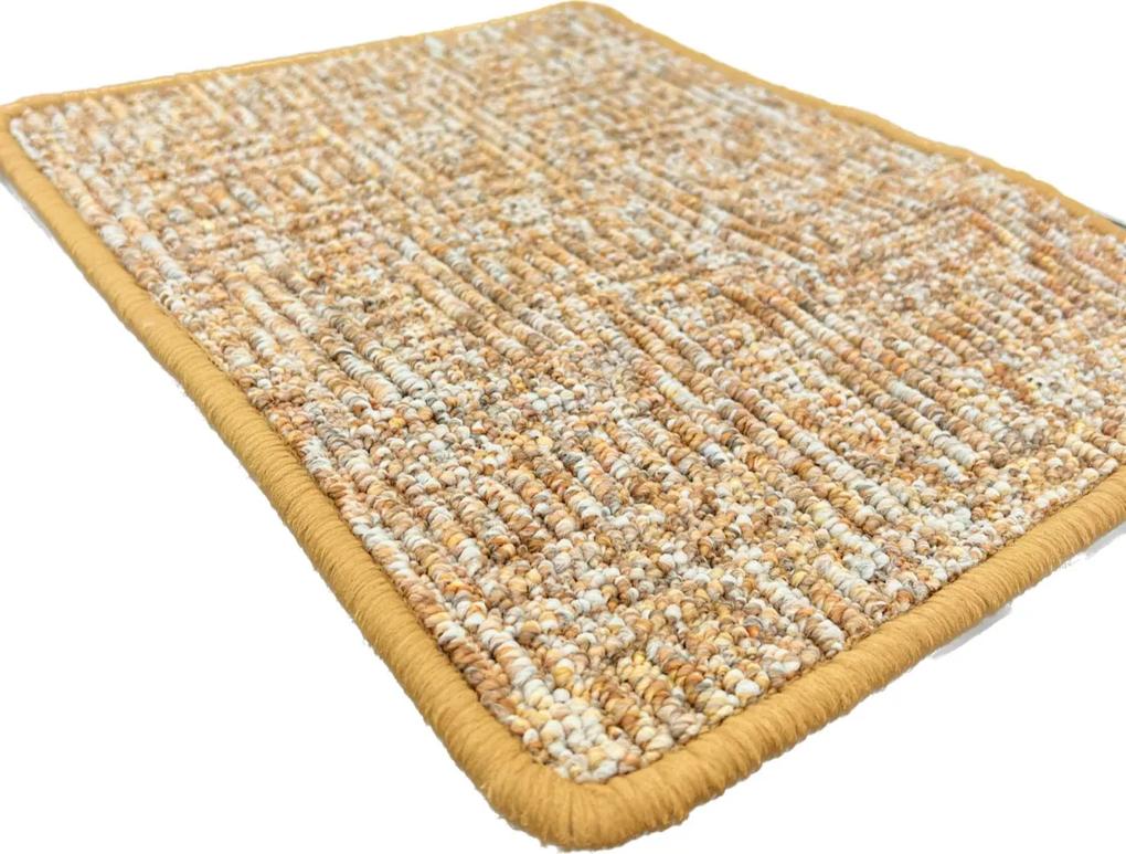 koberec LOFT 15 šíře 4m hnědo-béžový