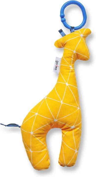 Gadeo závěsná dekorace/hračka Žirafa žlutá Varianta: bez rolničky