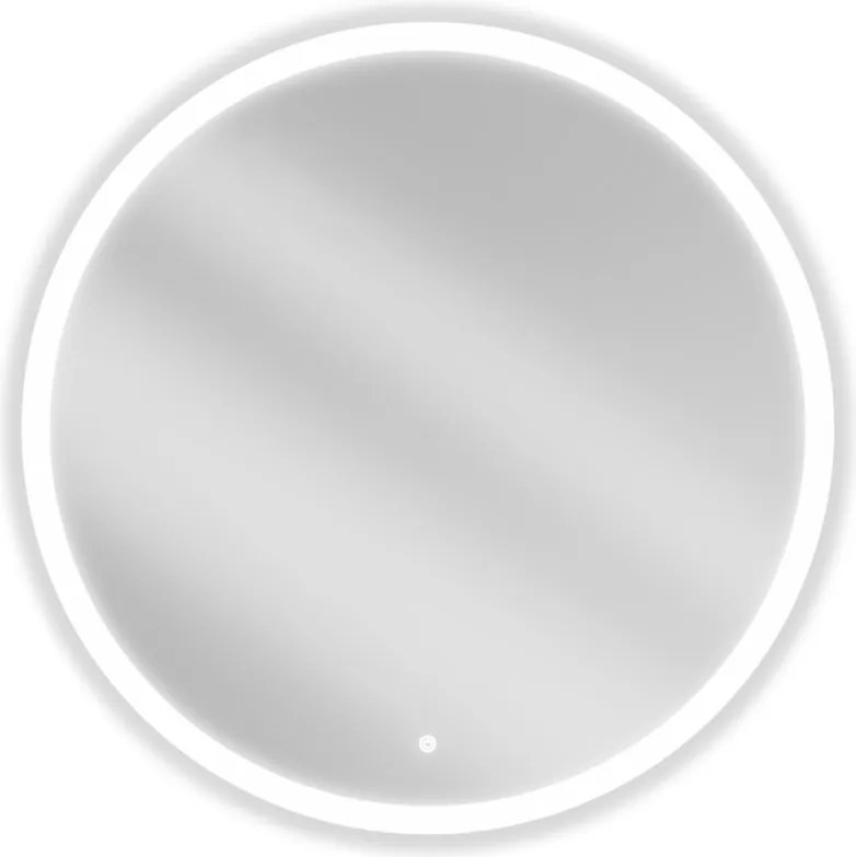 Mexen Oro, kulaté LED podsvícené koupelnové zrcadlo 90 cm, 6000K, topná podložka proti zamlžování, 9824-090-090-611-00